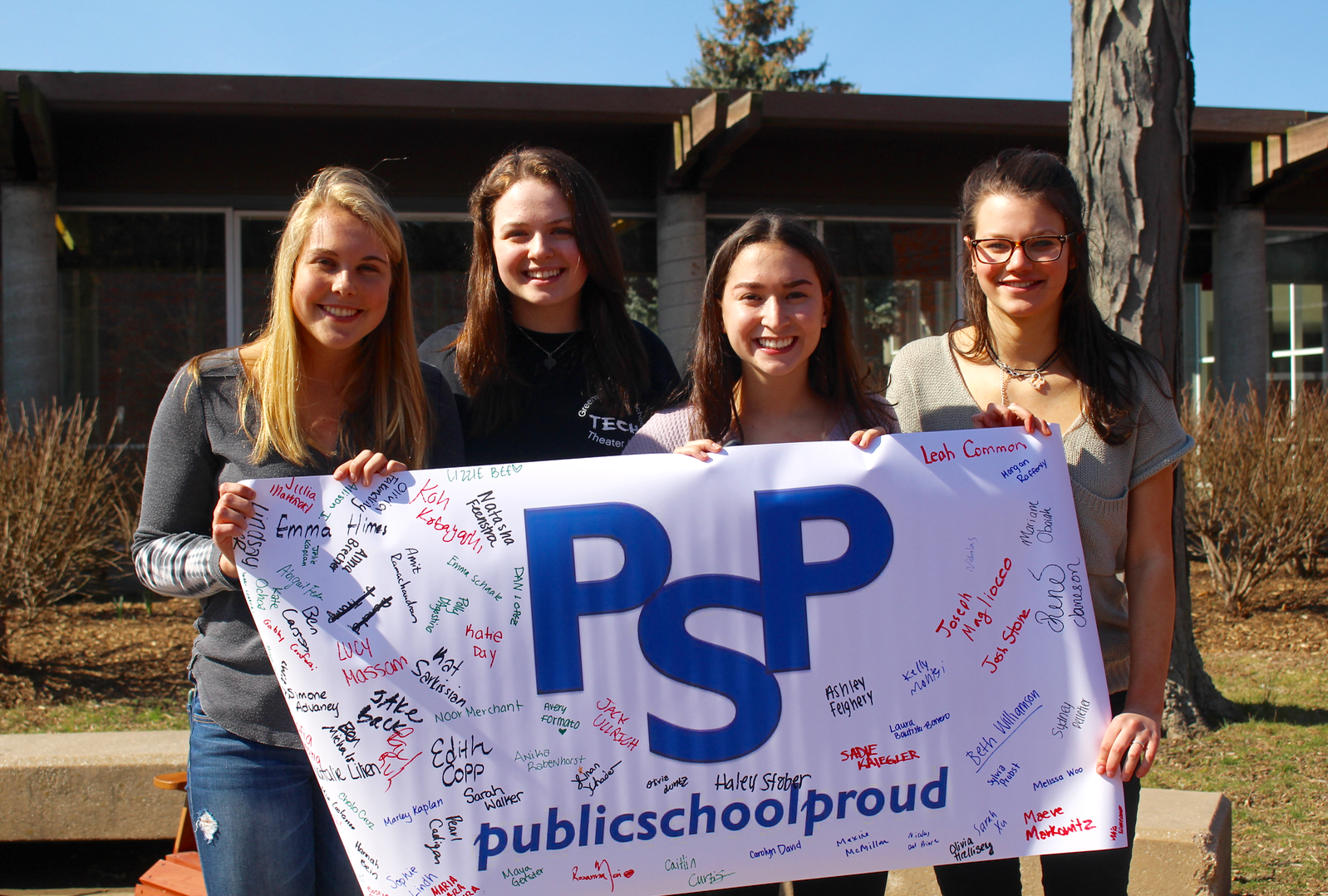 At GHS Dozens Turn out to Support #PublicSchoolProud Movement ...