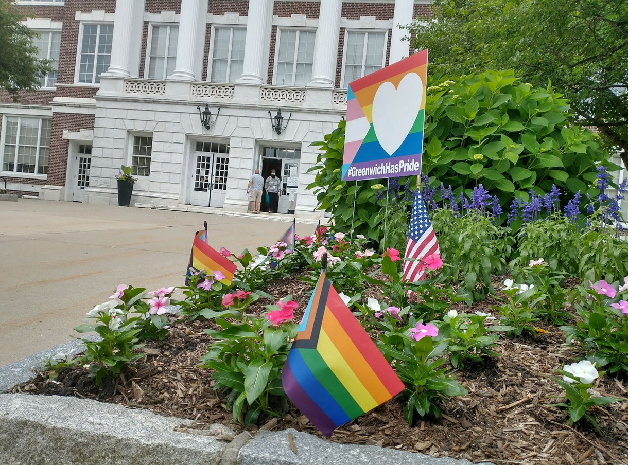 Elected Officials Raise Pride Flag at Town Hall to Mark Pride Month ...
