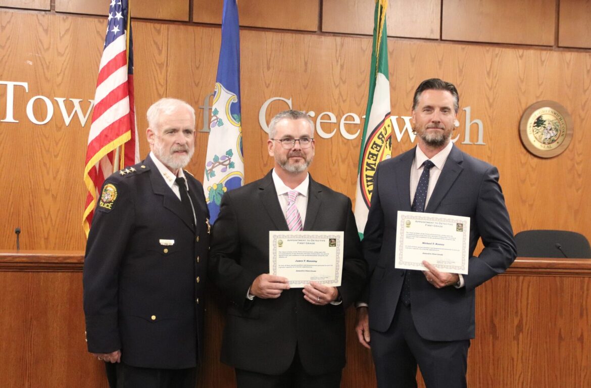 Greenwich Police Ceremony Marks Promotion to Sergeant, Appointments to ...