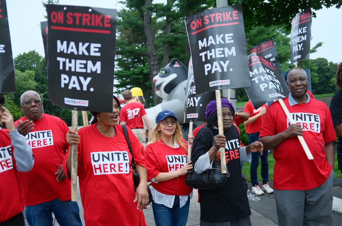 Hyatt Regency Greenwich Hotel Workers Strike to Protest “Painful ...